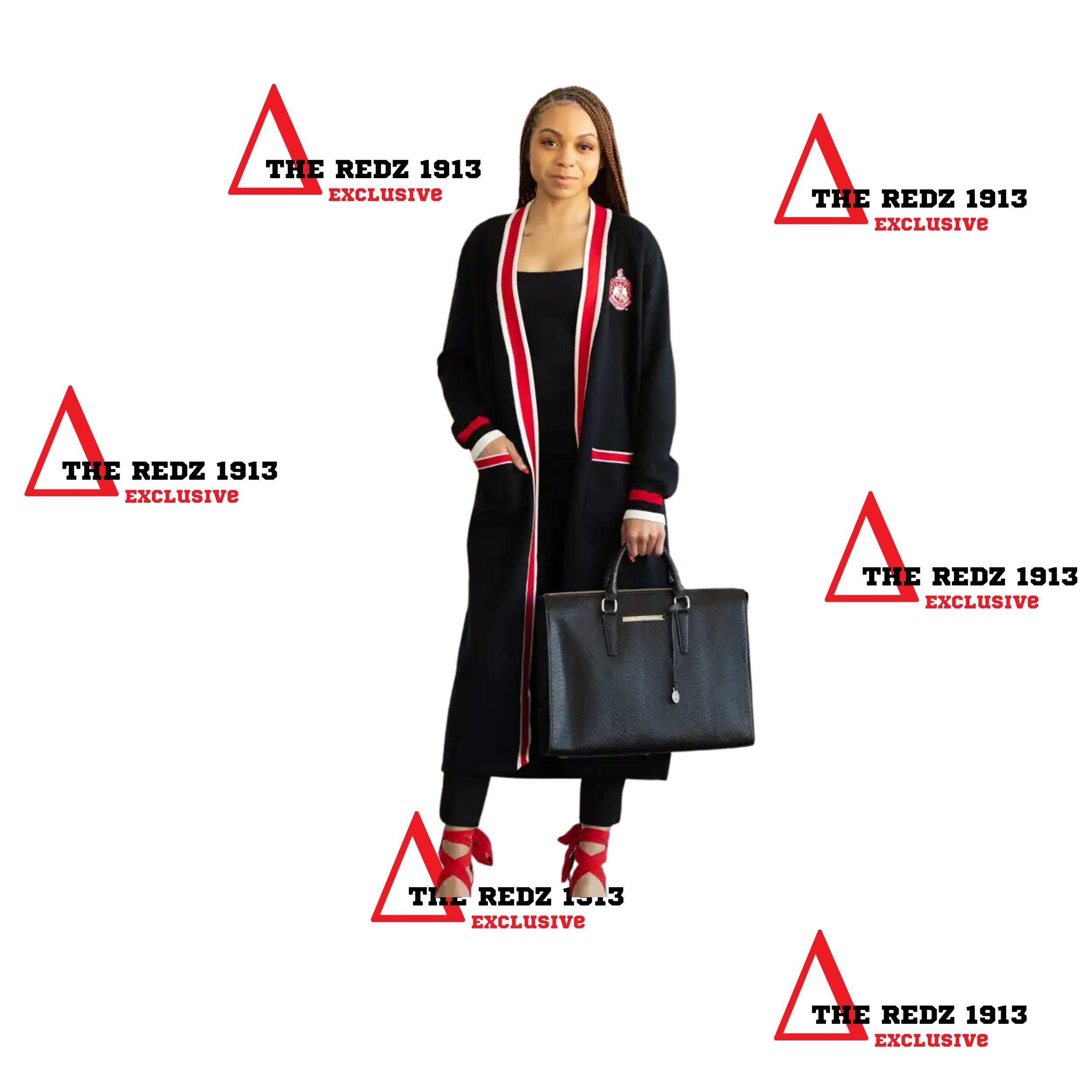 Delta Sigma Theta Long Duster Length Cardigan | One Tough Chick